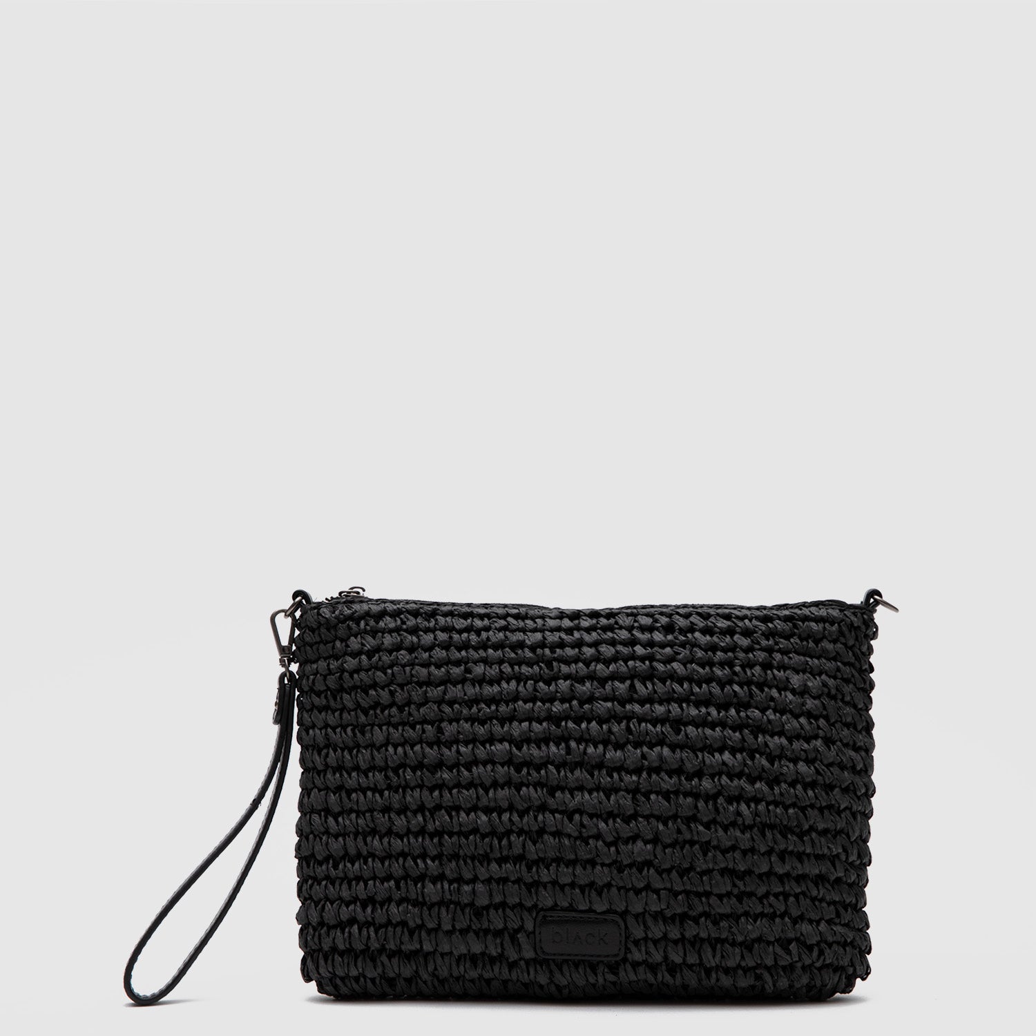 CLUTCH RAFFIA | Black Bubba Chile